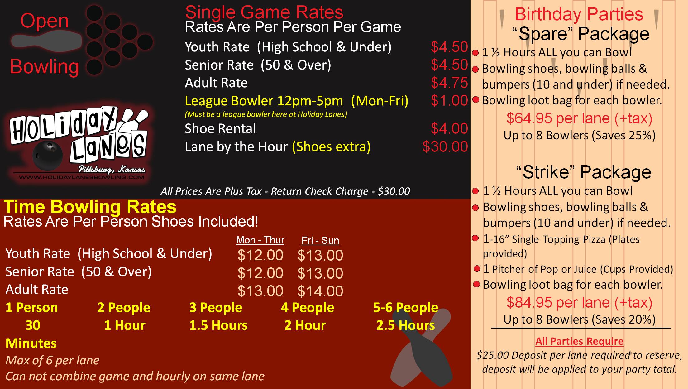 Hours & Pricing